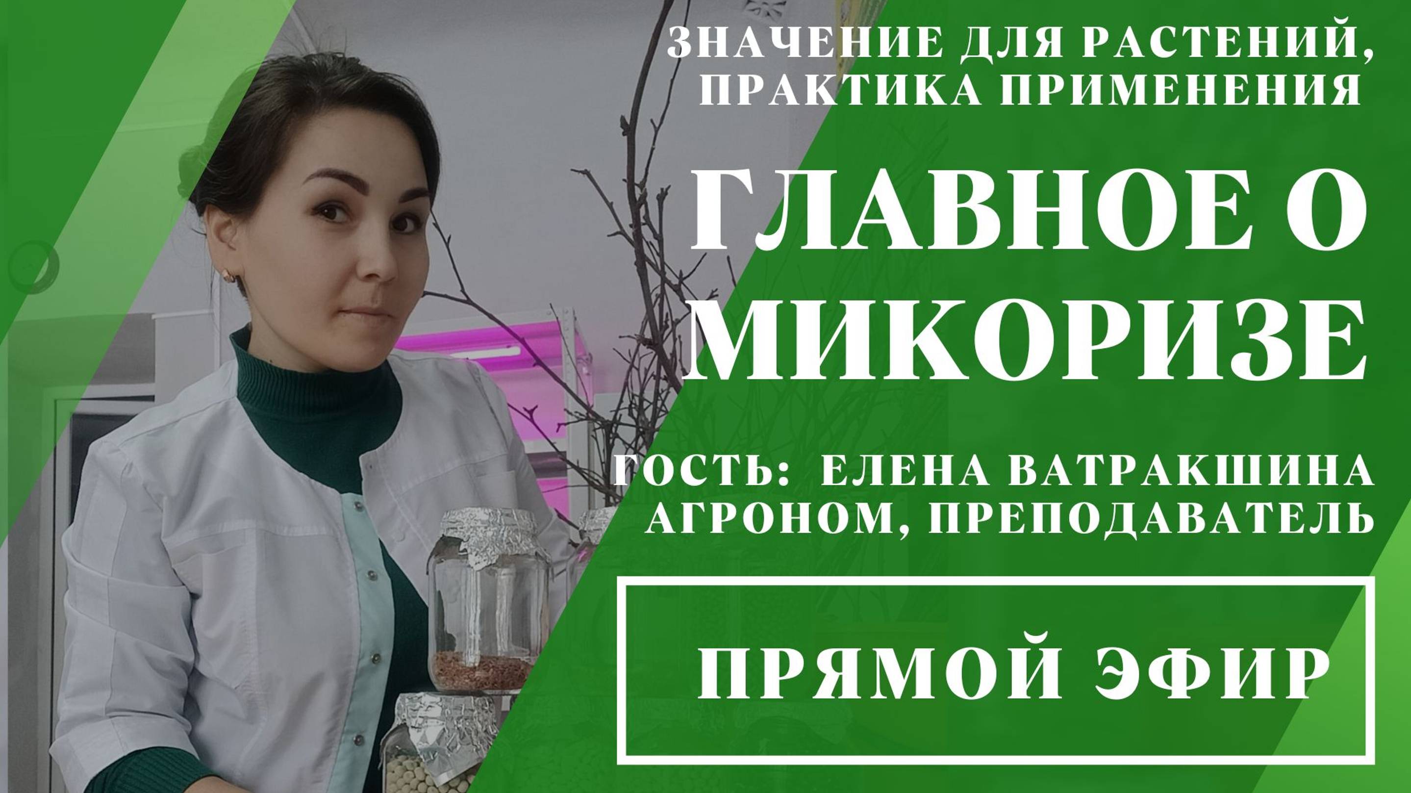 Прямой эфир «Главное о микоризе» // 30.04.2024