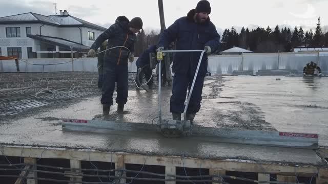 Фундамент : заливка и прогрев зимой. Дом для руководителя ПАЛЕКС дома из клееного бруса. 2 часть