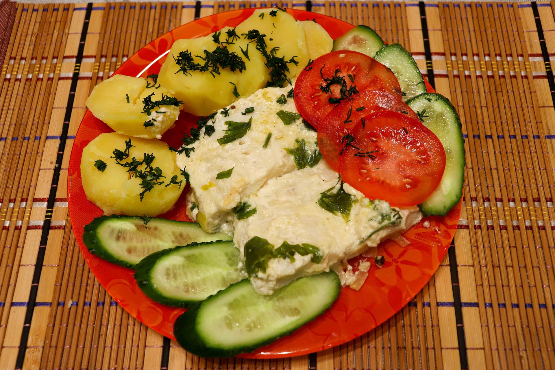 Рыба в сливочном соусе