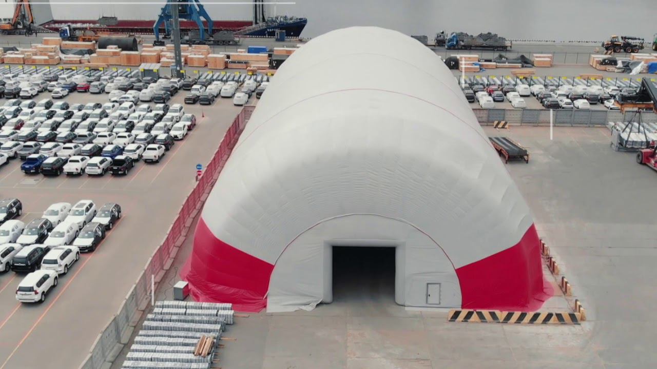 Пневмоангар Морской Порт Санкт-Петербурга