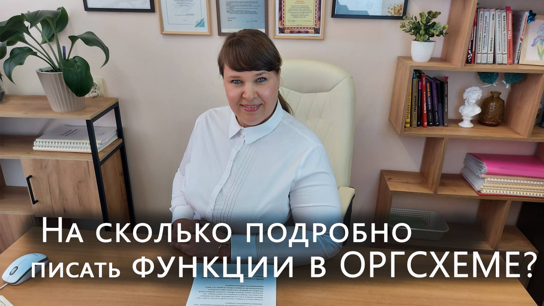 На сколько подробно описывать функции в оргсхеме ?