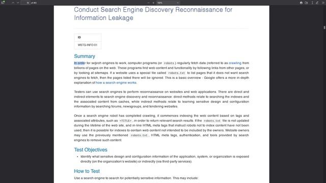 2.17. OWASP Web Security Testing Guide (WSTG) - Part 1