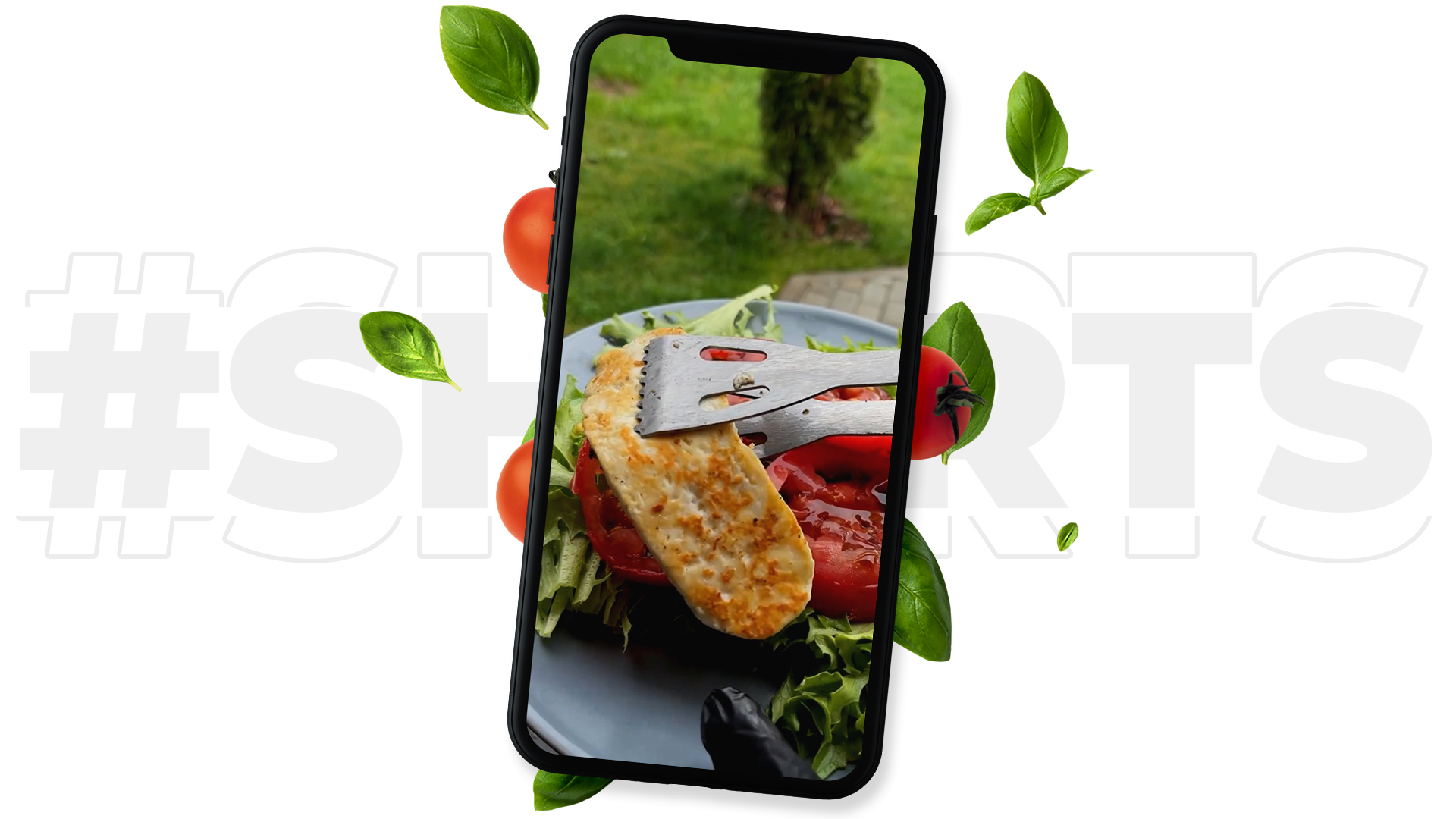 Легкий салат с жаренным сыром #shorts