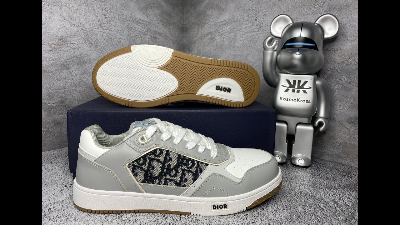 Dior B27 Low - Dior Oblique Galaxy - Grey Gum