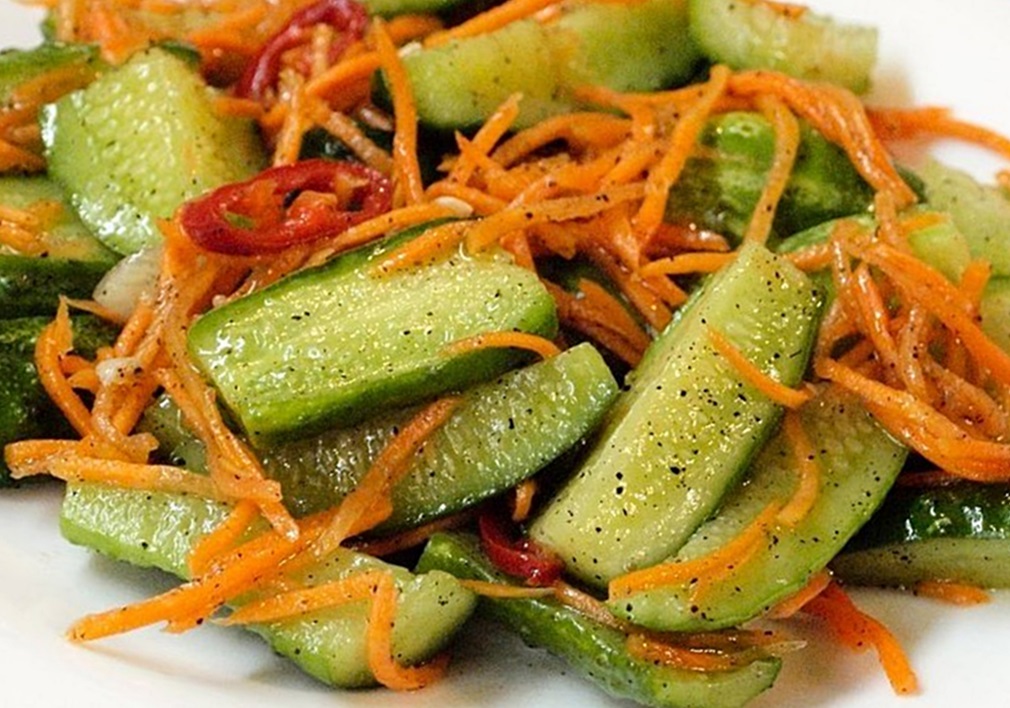 Как приготовить Огурцы по корейски Вкусный Рецепт