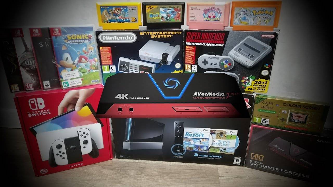 Новая карта захвата и моя скромная коллекция Nintendo :)