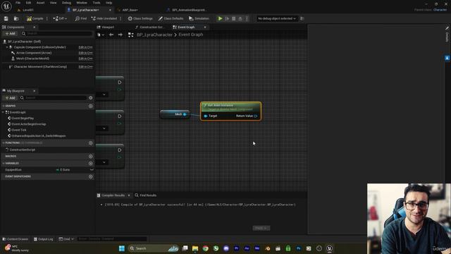 12. Передача снаряженного пистолета анимационному блюпринту