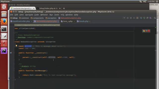 65 - Custom Exceptions в PHP. Примеры использования (720p)
