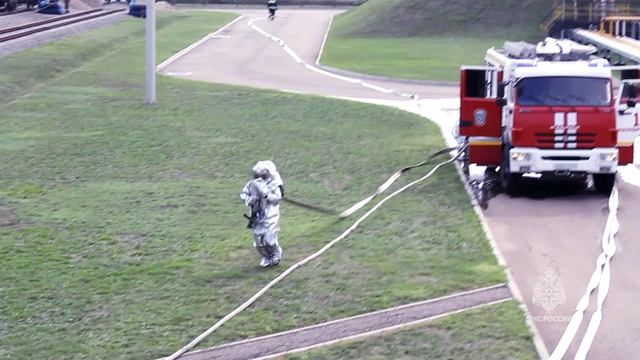 #МоментыСлужбы –   пожарные и спасатели ликвидировали условную ЧС