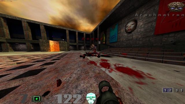 Quake 3 Огонь и Лёд (Fire and Ice) 4k прохождение, сложность крутой, карта (2) 11