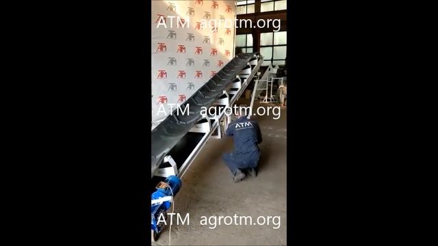Конвейер с лебедкой роликовый желобчатый ленточный.mp4