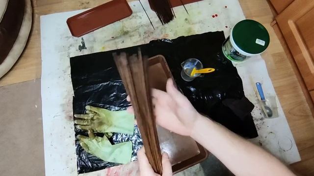 Обрабатываю бумажную лозу VGT и размачиваю.