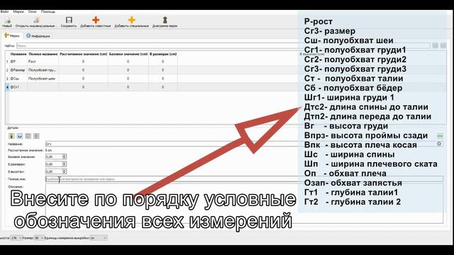 Мерки для типовых фигур  Курс по программе Valentina