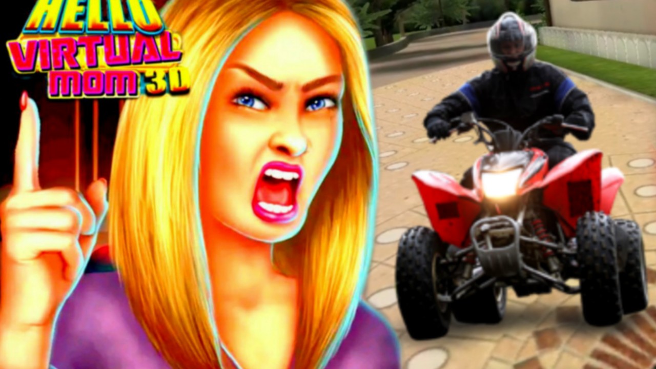 ИГРА ПРИВЕТ МАМА - Катаемся на Квадроцикле - Ребенок Шалун - Розыгрыш #7 - Мульт игра для детей