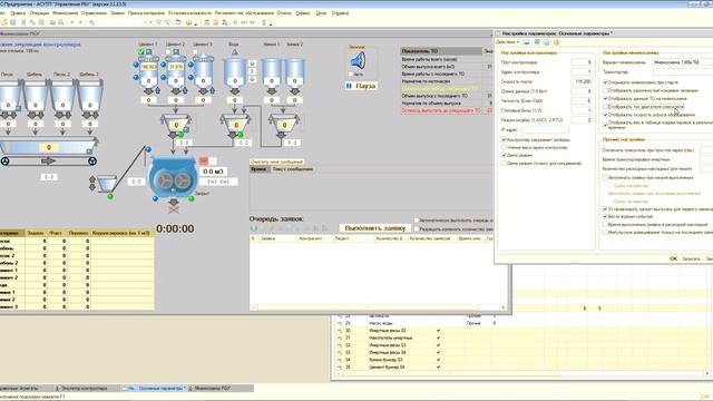 АСУТП «Управление РБУ». Поддерживаемые конфигурации заводов.