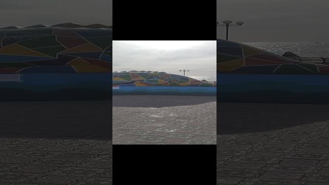 Республика Казахстан. Набережная Каспийского моря. г.Актау. Апрель 2023