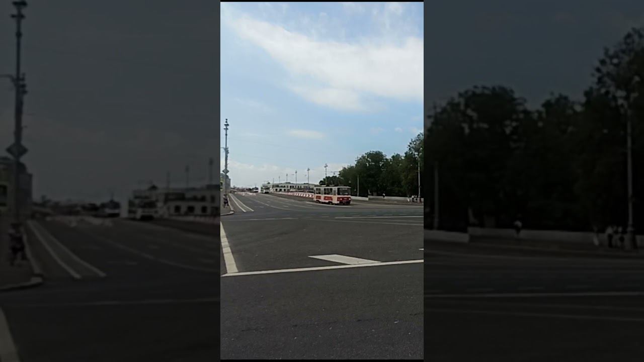 парад трамваев и ретроавтомобилей #automobile #ретро #ретроавтомобили  #трамвай #Москва