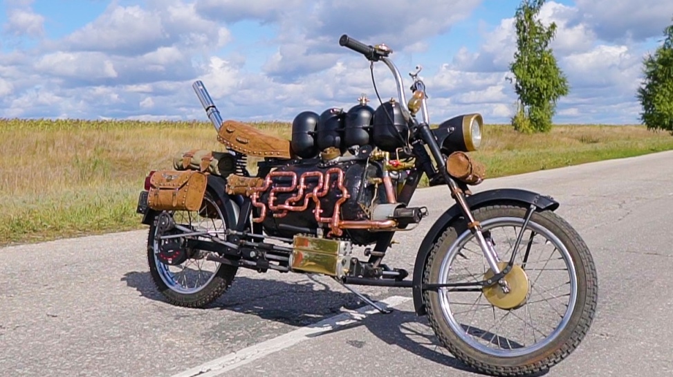 Паровой мотоцикл своими руками