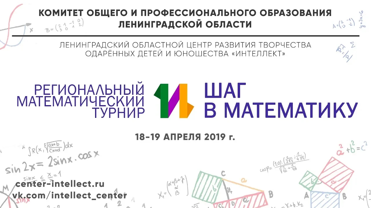 О математическом турнире "Шаг в математику" 2019