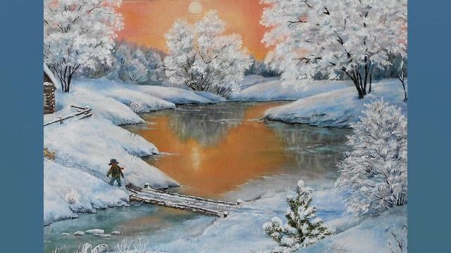 ''Сказка Зимнего Вечера''2023г холст,масло