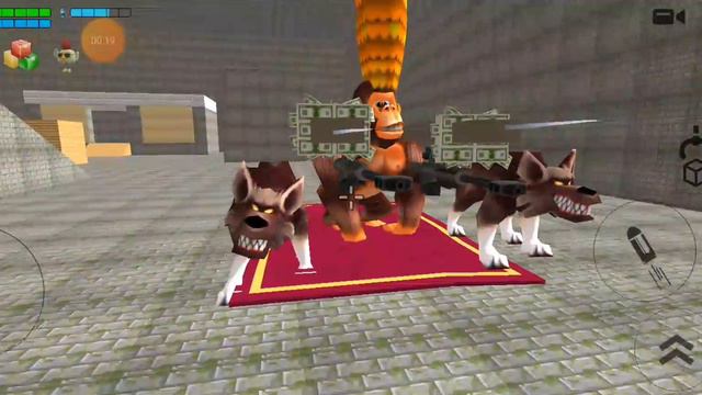 супер макака Chicken Gun