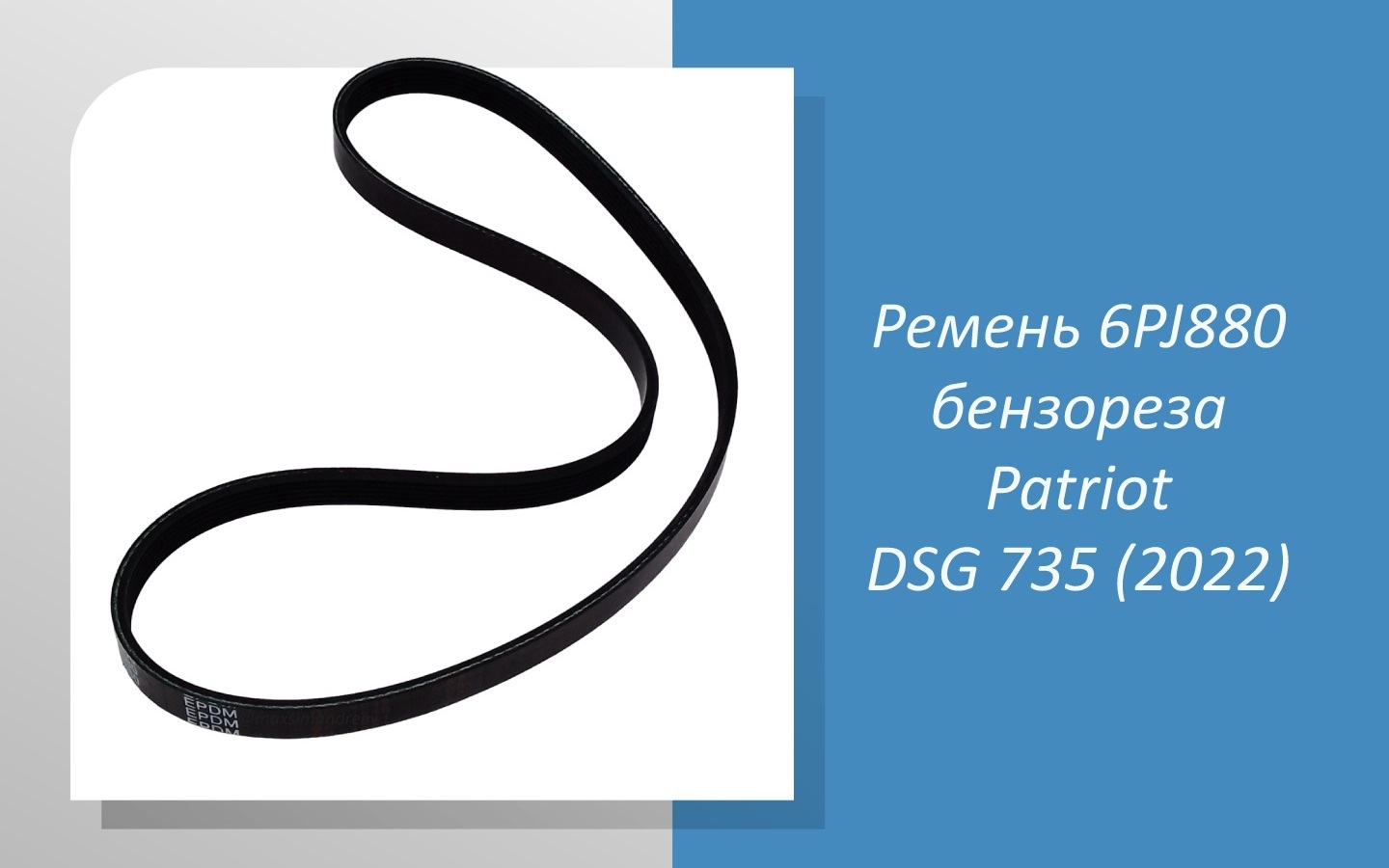 Ремень 6PJ880 бензореза Patriot DSG 735 (2022)