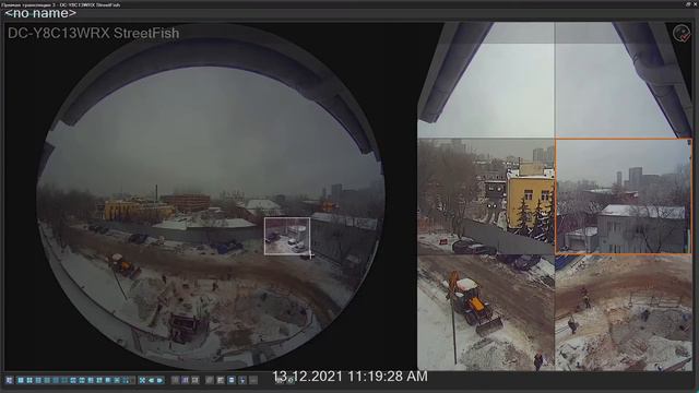 Демонстрация работы панорамной IP-видеокамеры IDIS DC-Y8C13WRX