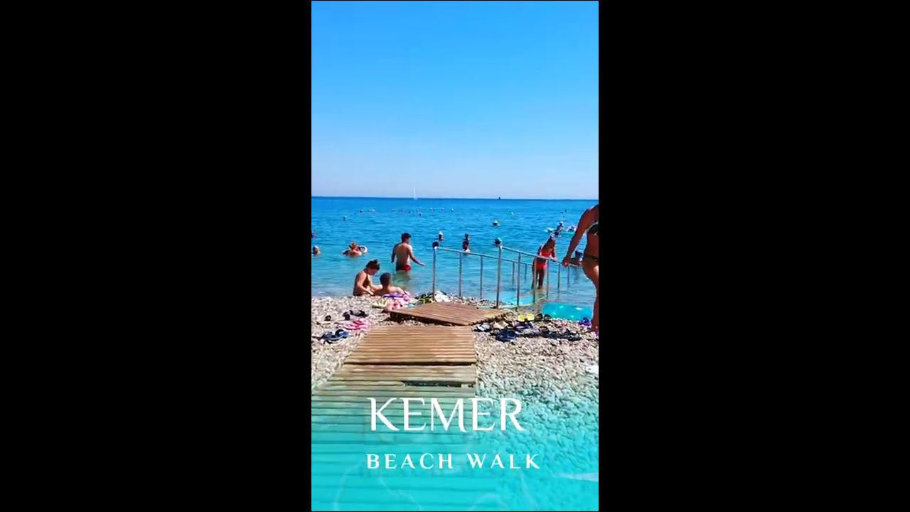 Beach walk KEMER TURKIYE #kemer #shorts #türkei #turkey#antalya ⛱️