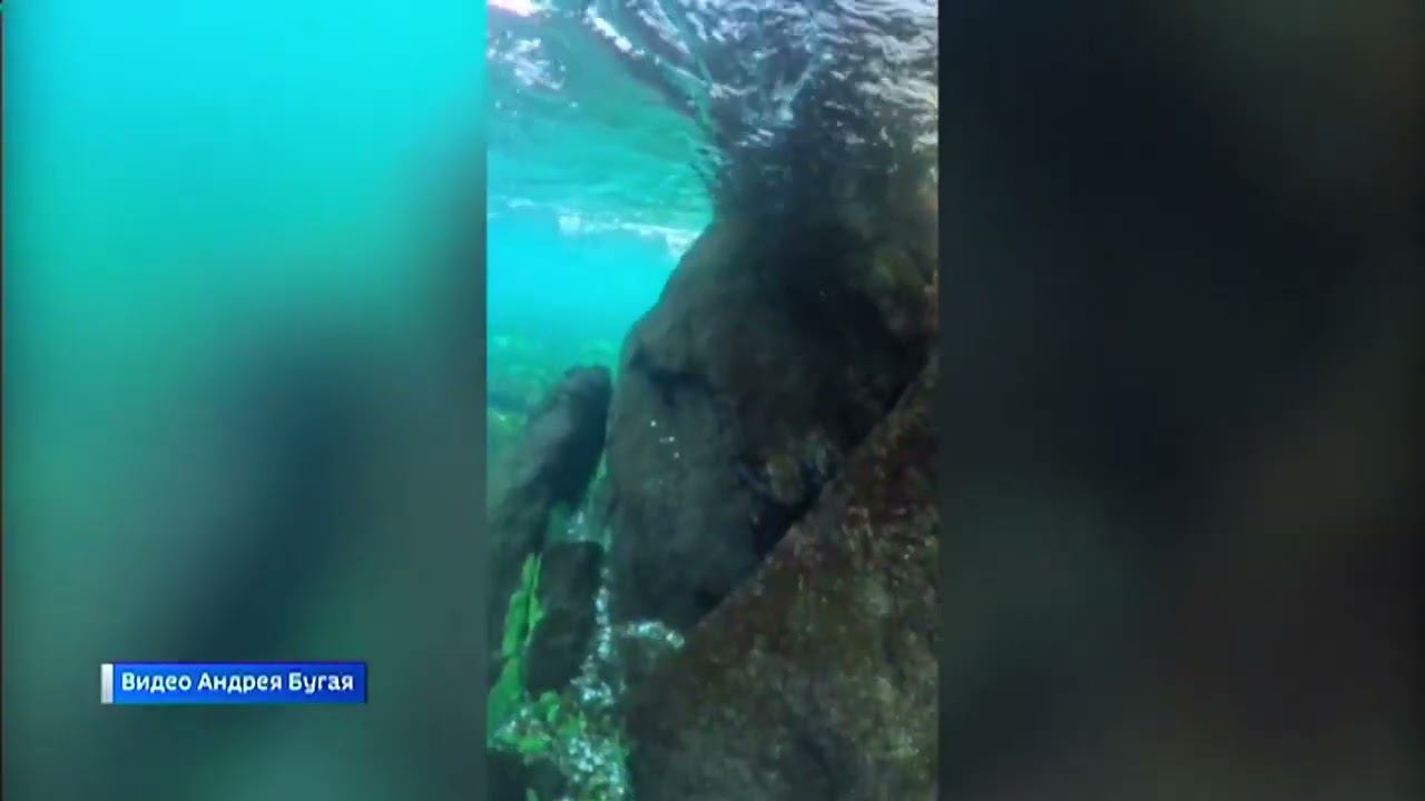 Красивыми кадрами заледеневшего Шаман-камня в истоке Ангары