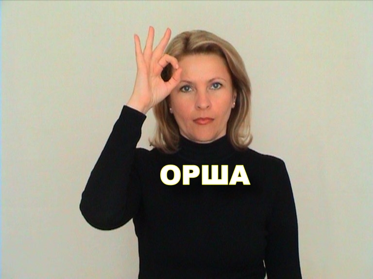 ЖЕСТОВЫЙ ЯЗЫК. СЛОВАРЬ. Орша