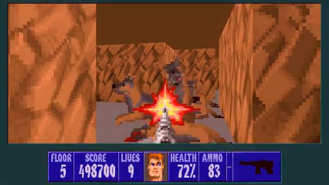 Wolfenstein 3D Episode 4 Walkthrough [100 pct, I am Death incarnate, No commentary]