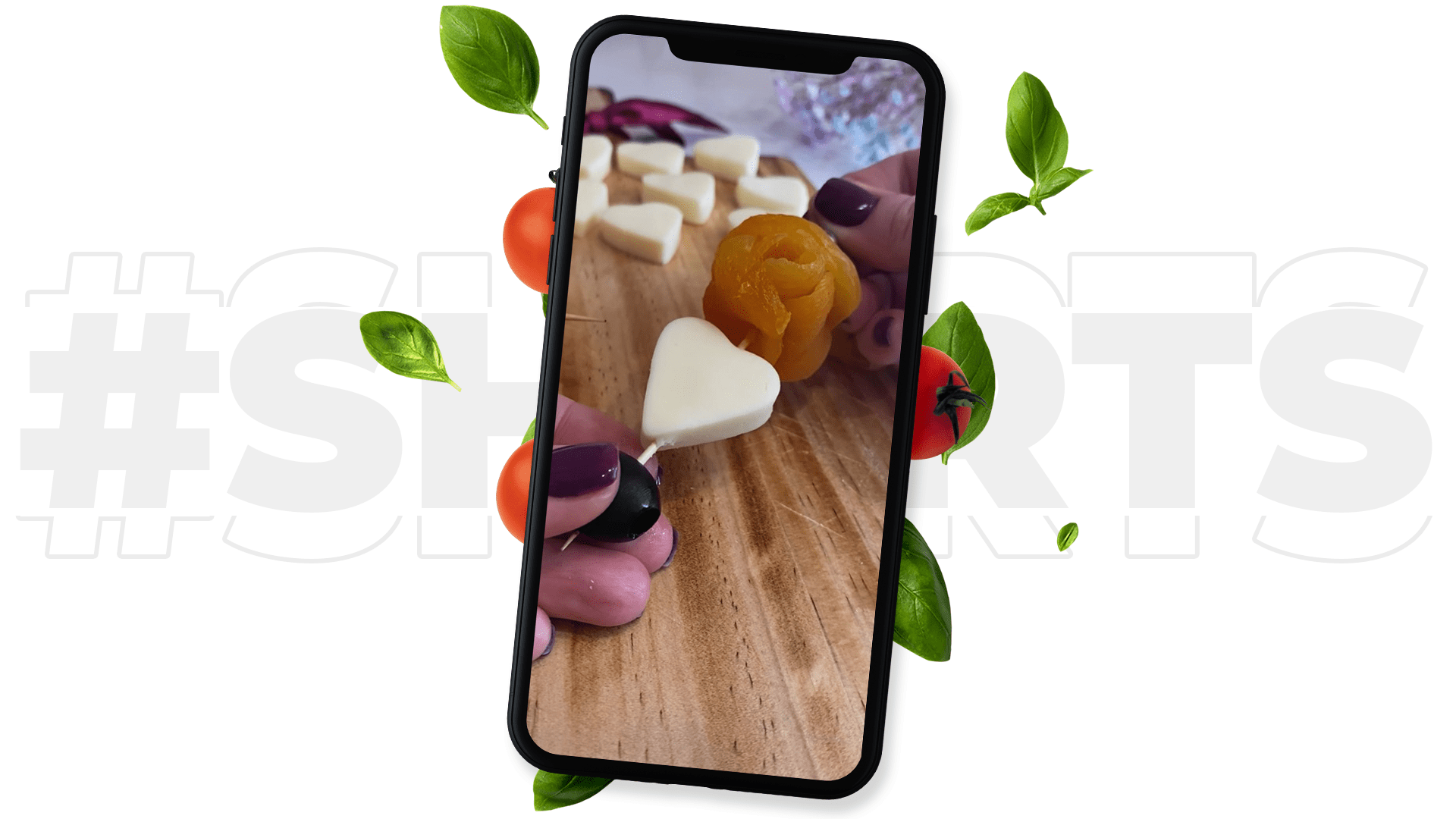 Вкусные и полезные канапе #shorts