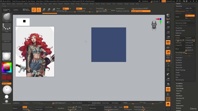 18. Adding Little Hair Meshes