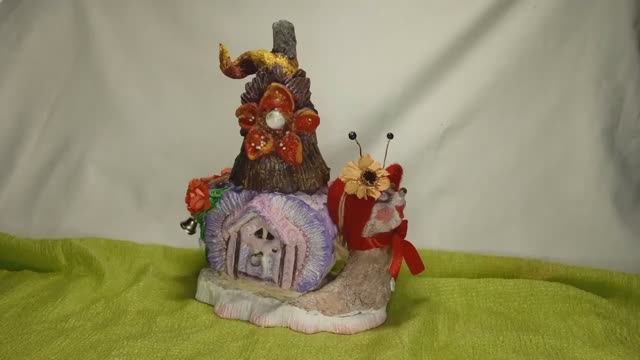 Домик из соленого теста "Улиточный дом"