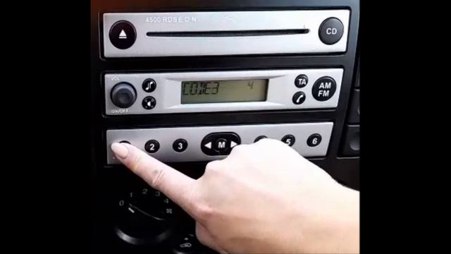 Как разблокировать магнитолу 4500 RDS Ford Fusion, где взять серийный номер магнитолы?
