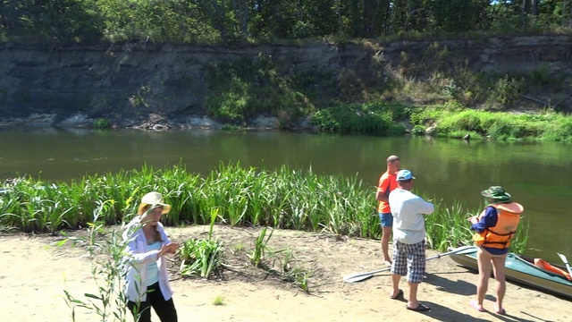 Сплав на байдарках по реке Медведица Волгоградской области.