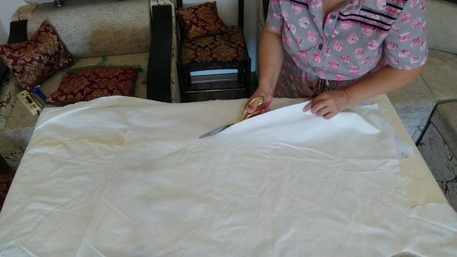 Большая Снегурочка. Мастер класс. Часть 3. Кроим шубку.mp4