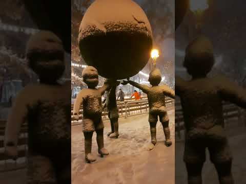 Заснеженный вечерний Челябинск 2 декабря 2023