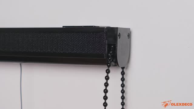 Карниз для римских штор закрытого типа «Мадрид» Черный