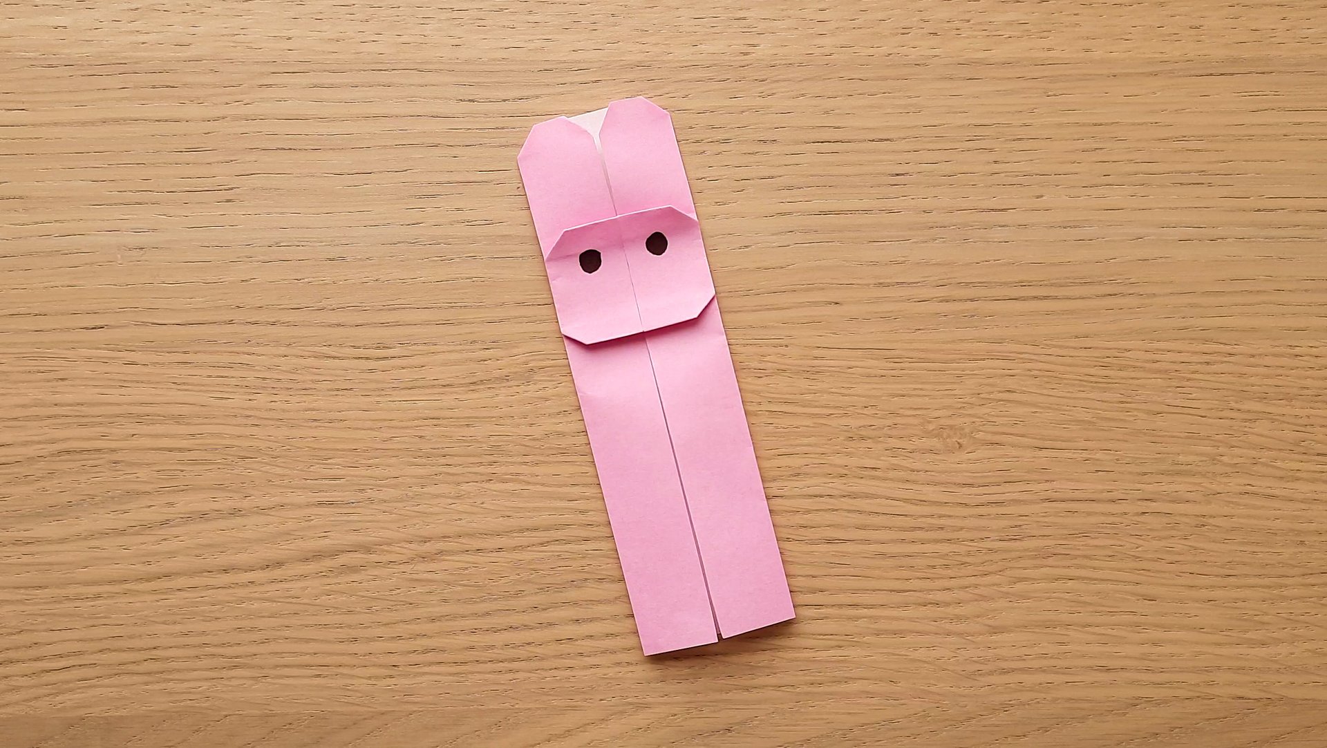 Оригами закладка кролик | Закладка-кролик из бумаги