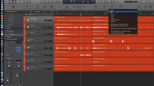 Logic Pro X - Video Tutorial 14 - Using Groups for Editing