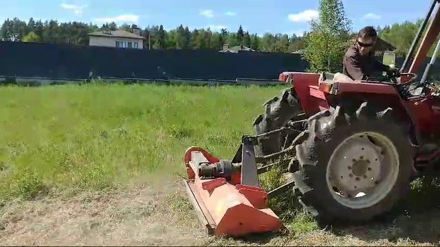 Покос мульчером с выравниванием в Сергиево-посадском районе.