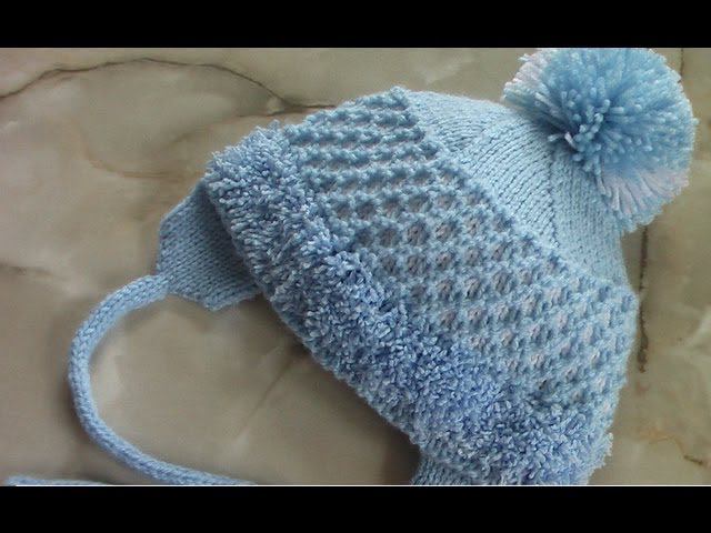 Двойная шапочка. Вязание на спицах.