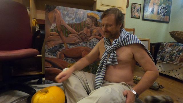 Котенок, тыква и веселый художник Елизарэ