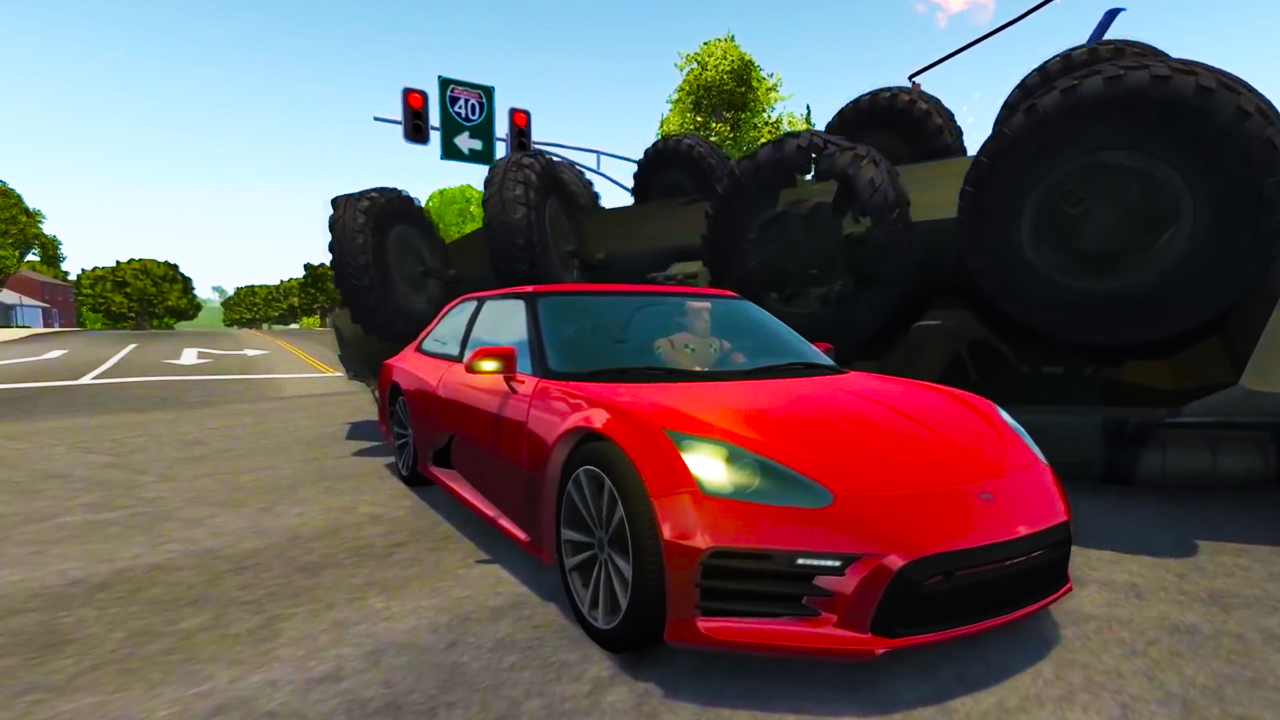 Beamng drive - дорожно-транспортные происшествия 9 | HITGAMEZ