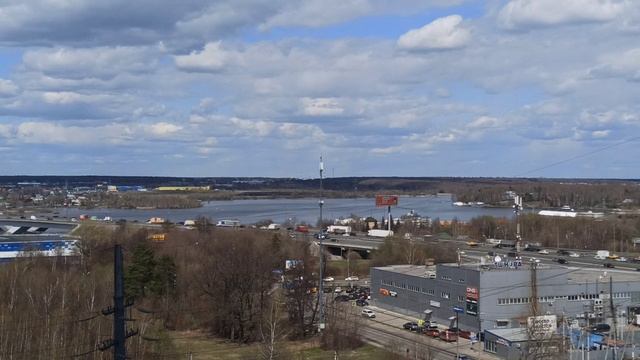 Природа | Клязьминское водохранилище | Теплоход | Ускоренное в 100 раз видео окружающего мира
