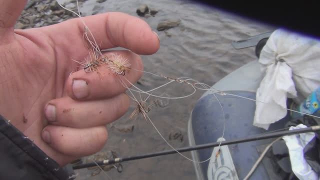 3 Серия Ловля по 3 Рыбы Хариус Сразу Обманка Удочка Поплавок Тайга Перекат Карусельный река Сухой Пи