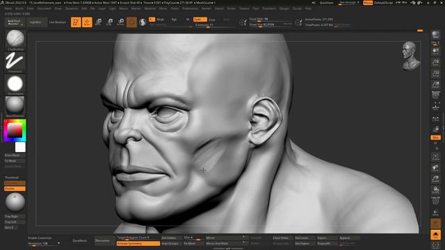 45_Усовершенствование лица для создания #3d_персонажей