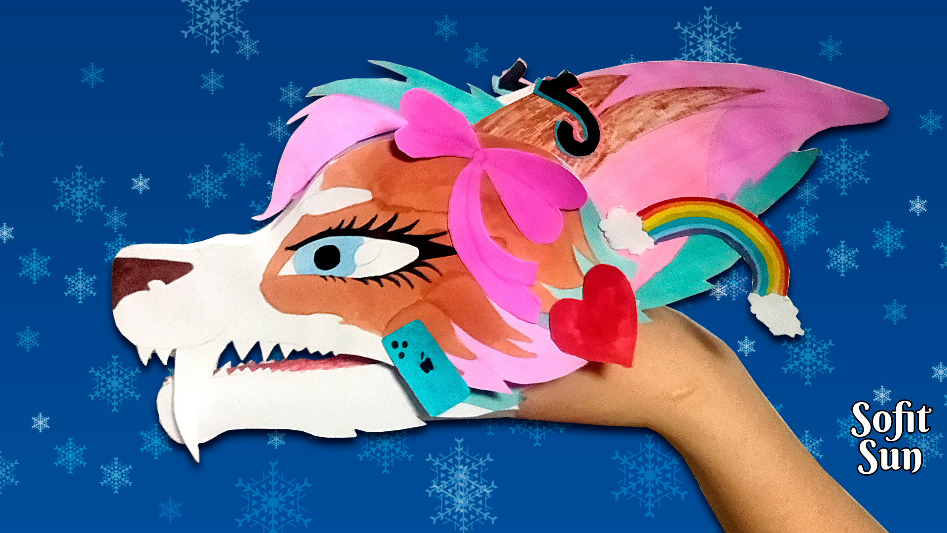 Как сделать дракона Инид Синклер из бумаги на руку. DIY Sofit Sun