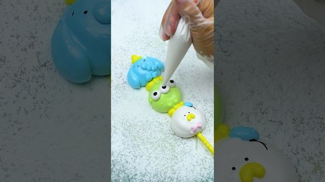 3 маршмеллоу-мордашки на палочке